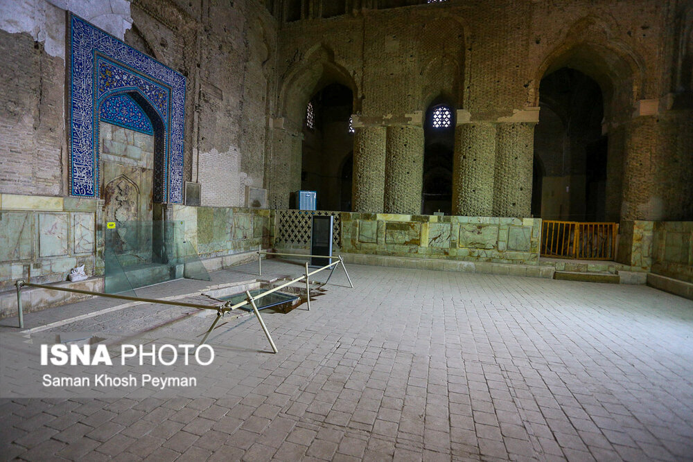 رخ‌نمایی مسجد و محراب زیر گنبد نظام الملک مسجد جامع اصفهان فیلم ایسنا