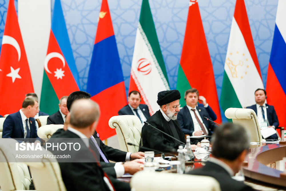 ISNA - Iranian President delivers speech at Shanghai Cooperation ...