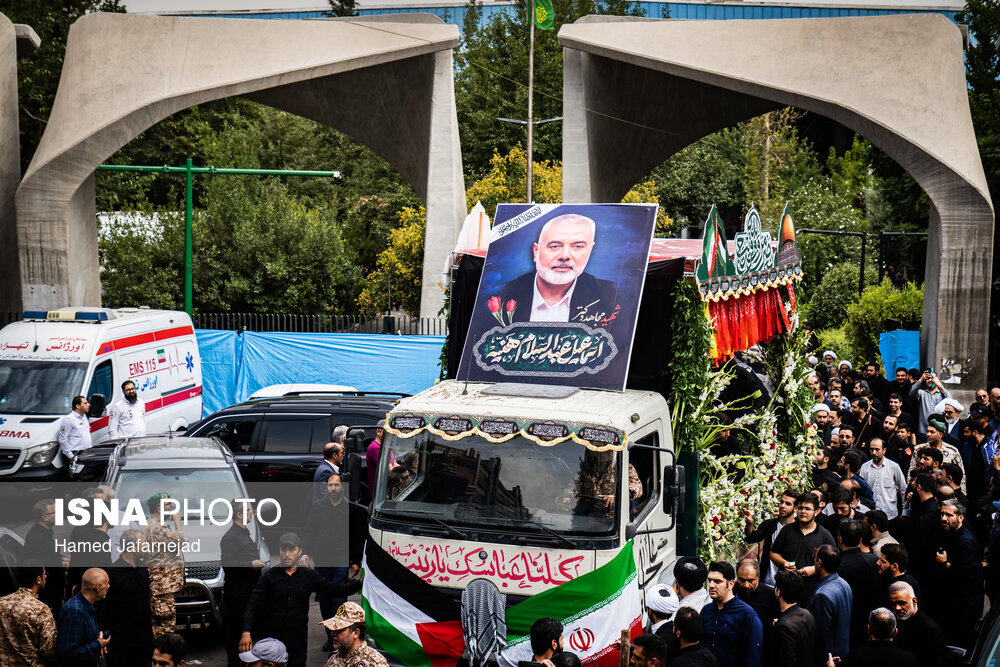 ISNA - The funeral procession of the martyr Ismail Haniyeh took place ...