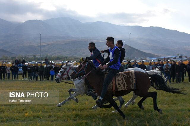 مسابقه کورس اسب دوانی در منطقه آزاد ماکو - ایسنا